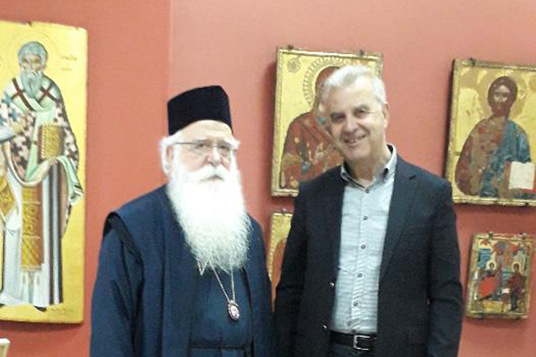Με τον Μητροπολίτη Δημητριάδος ο Χρήστος Χατζησαλάτας - Χώρα Αγιά
