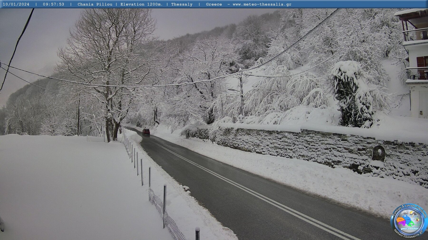 Όμορφες εικόνες από χιονισμένες περιοχές της Θεσσαλίας μάς χαρίζει το ...